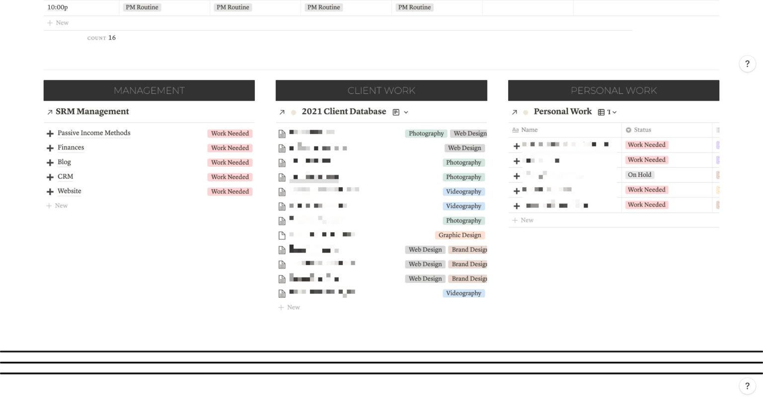How I Use Notion as a Self Employed Creative - Scorpio Rising Media
