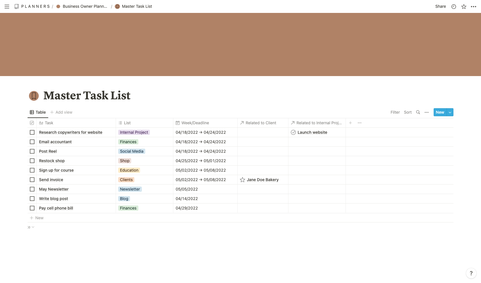 How I Use Notion To Run My Business With My Business Owner Planner 