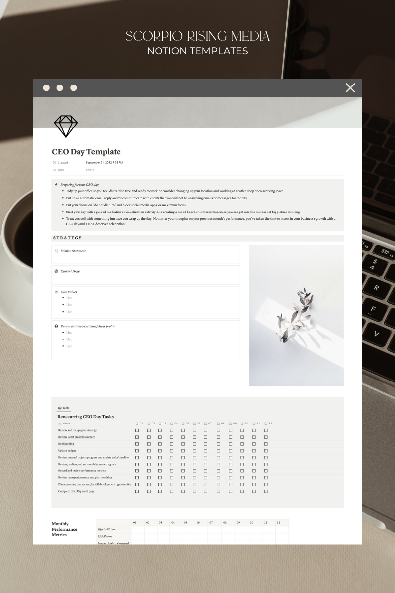 What's a CEO Day and How to Schedule Your Own - Scorpio Rising Media